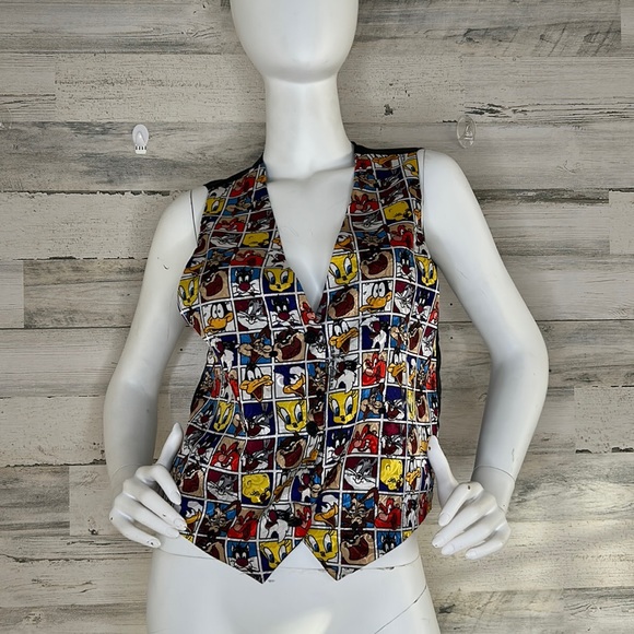 Warner Bros. | Tops | Vintage Looney Tunes Polyester Character Vest ...